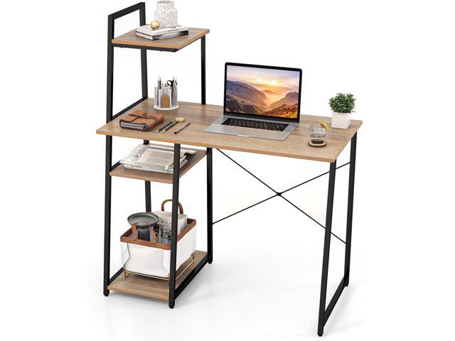 Click here for Tangkula Computer Desk with Shelves  Space Saving... prices