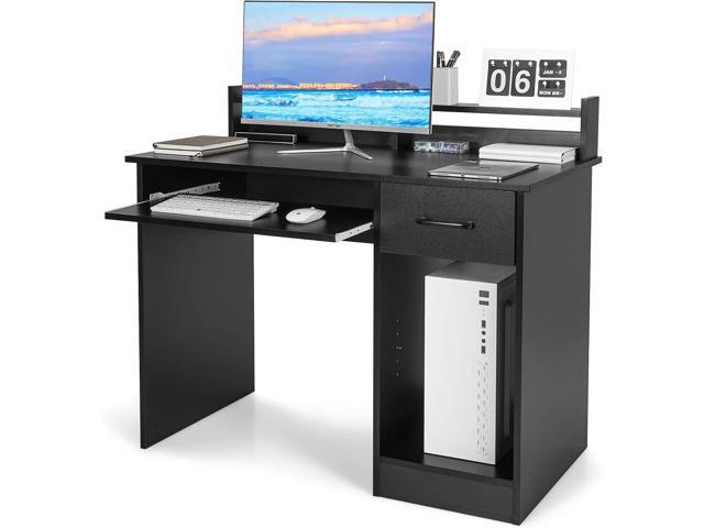 Click here for Tangkula Computer Desk with Drawer & Keyboard Tray... prices