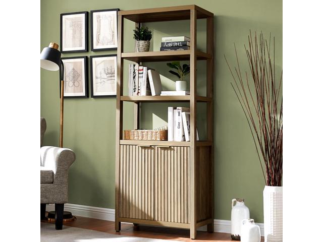Click here for Oxford Bookshelf  Tall Book Shelf with Doors Cabin... prices
