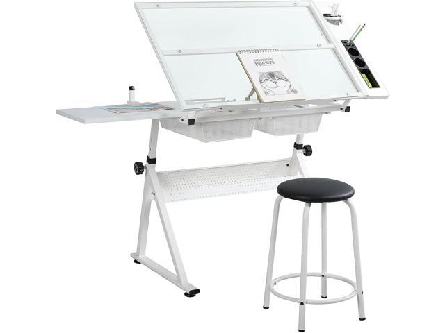 Click here for Glass Drafting Table Art Desk Adjustable Professhi... prices