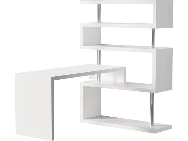 Click here for HOMCOM 94 4 Tier Rotating Versatile L-Shaped Compu... prices