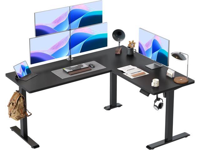 Click here for TIQLAB Standing Desk L Shaped  63x55 Inch Adjustab... prices