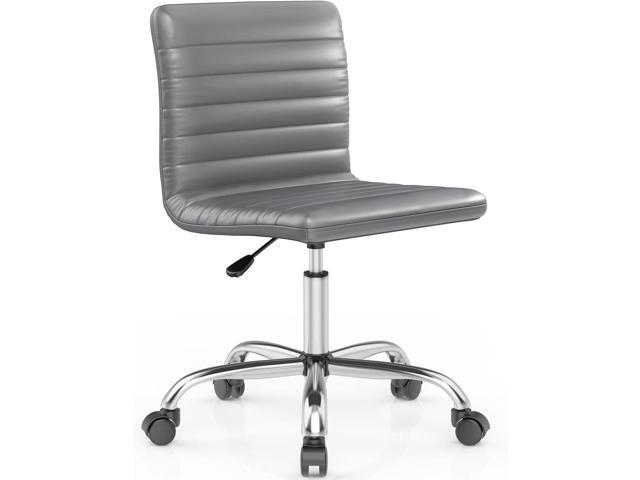 Click here for Desk Chair  Armless Office Chair Leather Swivel Ta... prices
