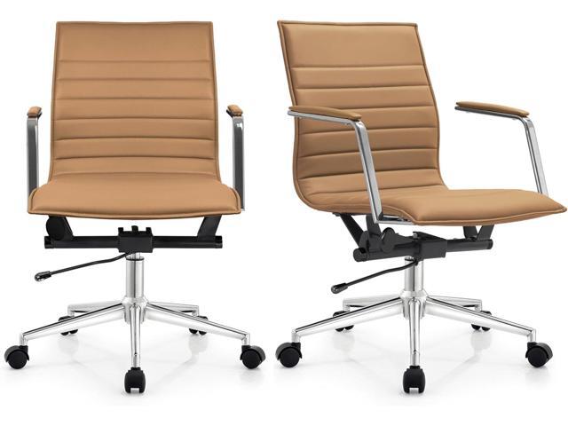 Click here for 2xhome Set of 2 Modern Office Desk Chairs Mid Back... prices