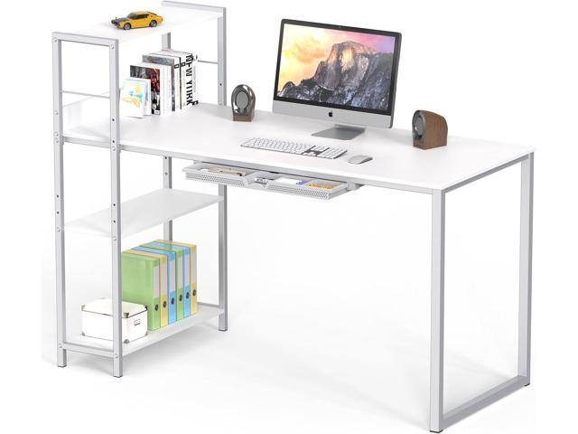 Click here for SHW 46-Inch Computer Desk with Adjustable Side She... prices