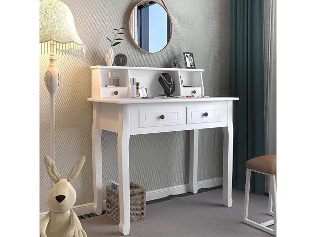 Click here for DMAITH Small White Writing Desk with Hutch 32 Home... prices