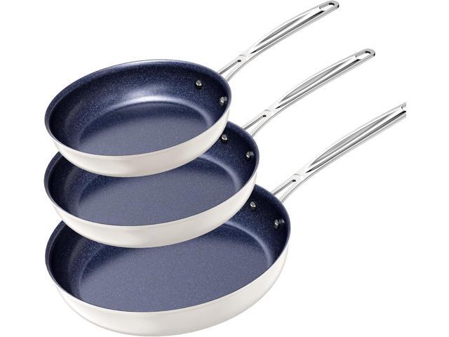 Click here for Nuwave 3-Piece Fry Pan Set  8  10  12 Forged Light... prices