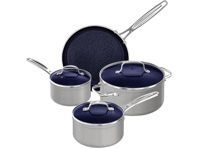 Click here for Nuwave 7pc Cookware Set Healthy Duralon Blue Ceram... prices
