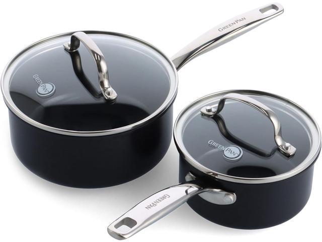 Click here for GreenPan Prime Chatham 1QT & 2QT Saucepan Pot Set... prices