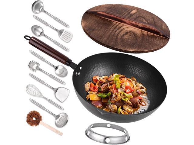 Click here for 12.8 Carbon Steel Wok-11Pcs Woks & Stir Fry Pans W... prices