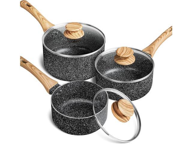 Click here for MICHELANGELO Saucepan Set with Lid  Nonstick Sauce... prices