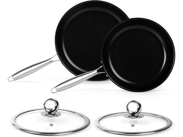 Click here for Stainless Steel Frying Pan Set  Titanium Ceramic 1... prices