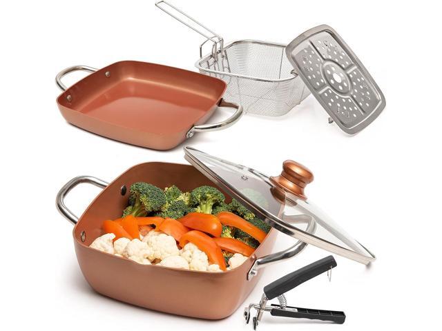Click here for Moss & Stone Copper 6 Piece Set Chef Cookware  Non... prices