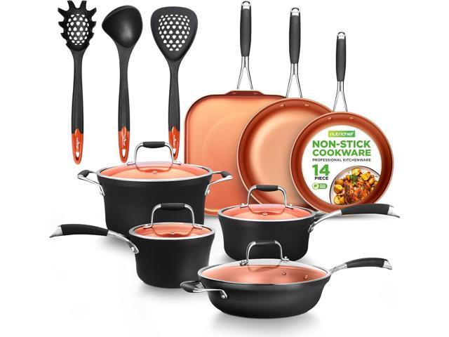 Click here for NutriChef 14-Piece Non-Stick Pots & Pans Set - Mul... prices