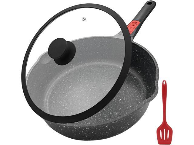 Click here for 11 Inch Nonstick Deep Frying Pan with Lid  5Qt Non... prices