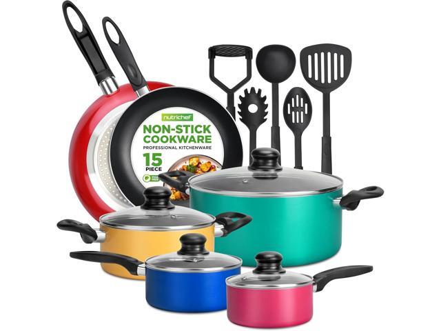 Click here for NutriChef 15-Piece Non Stick Kitchen Cookware Set... prices
