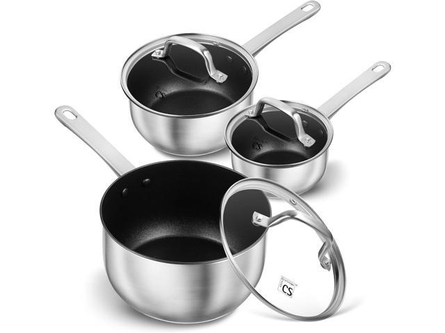 Click here for KOCH SYSTEME CS Stainless Steel Saucepan Set  1QT... prices