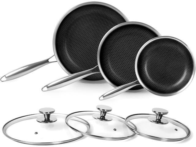 Click here for Tri-Ply Stainless Steel Frying Pan Set with Lid 8... prices