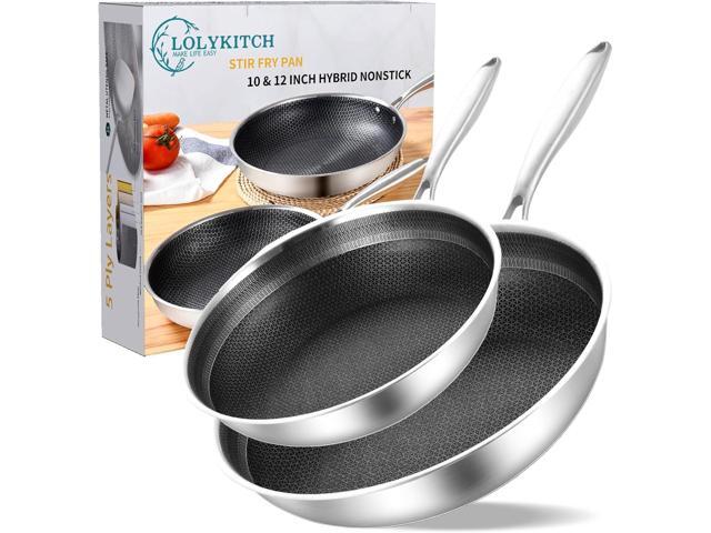 Click here for LOLYKITCH 10-12 Inch Hybrid Tri-Ply Stainless Stee... prices