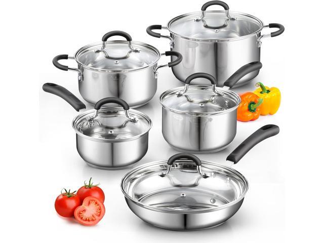 Click here for Cook N Home Stainless Steel Cookware Sets 10-Piece... prices