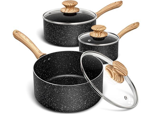 Click here for MICHELANGELO Saucepan Set  Nonstick Sauce Pans wit... prices