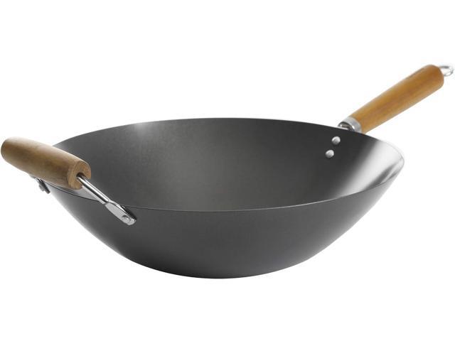 Click here for Kenmore Hammond Flat Bottom Carbon Steel Wok  14-I... prices