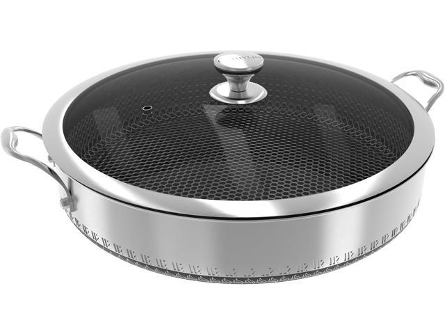 Click here for 316L Stainless Steel 8QT Frying Pan Hex Nonstick W... prices