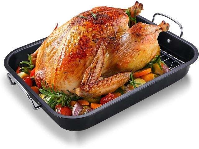 Click here for HONGBAKE Small Roasting Pan with Flat Rack for 15... prices