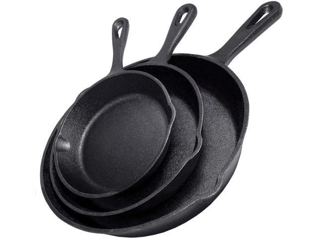 Click here for Cast Iron Skillet 3-Piece Set - Heavy-Duty Profess... prices