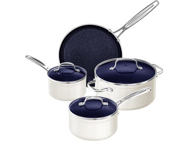 Click here for Nuwave 7pc Cookware Set Healthy Duralon Blue Ceram... prices