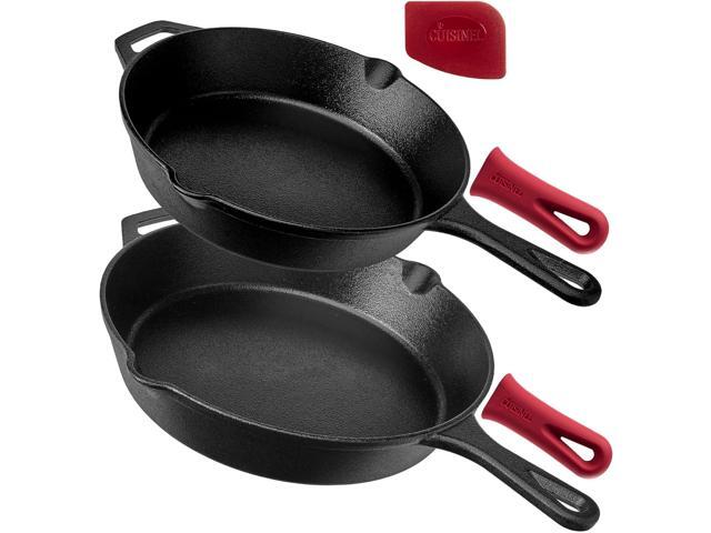 Click here for Cuisinel Cast Iron Skillets Set - 10 + 12-Inch Pre... prices