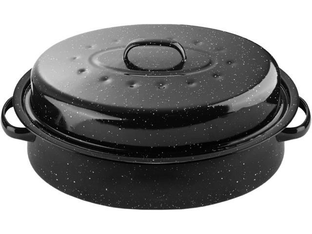 Click here for 16Inch Roasting Pan  Enamel on Steel  Black Covere... prices