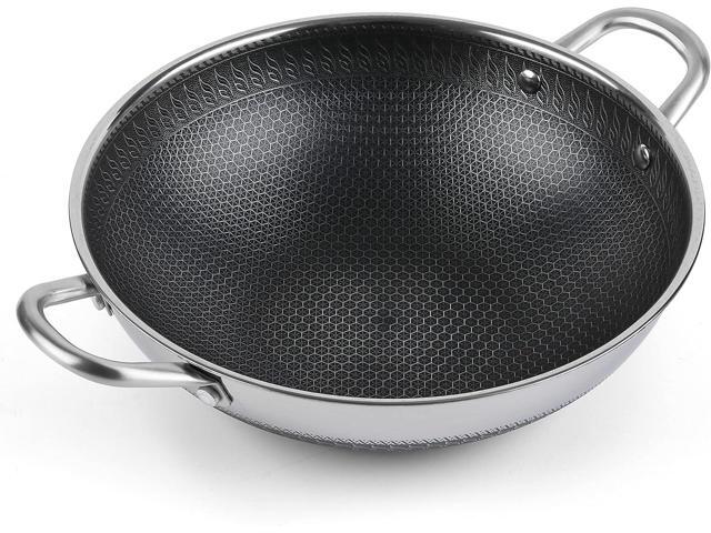 Click here for Hikaru 12.5 Wok Pan with Dual Honeycomb Wok Stainl... prices