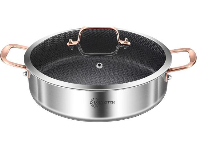 Click here for LOLYKITCH 5.5 Quarts Hybrid Tri-Ply Stainless Stee... prices