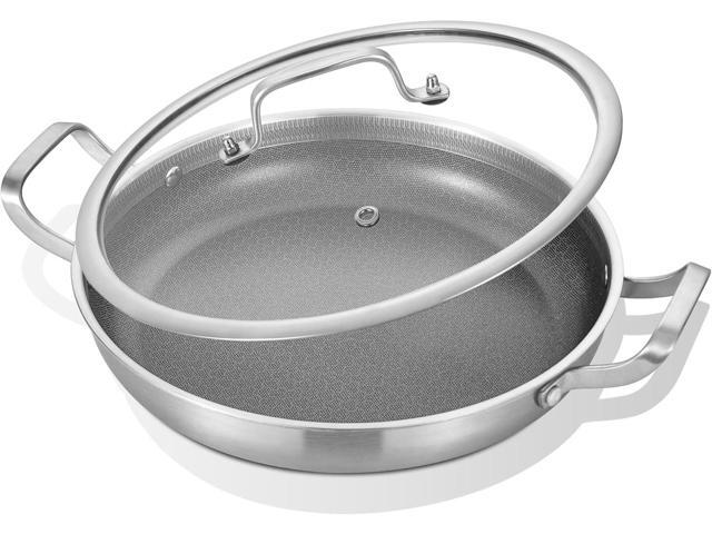 Click here for Inqibee 12-Inch Hybrid Tri-Ply Stainless Steel Non... prices