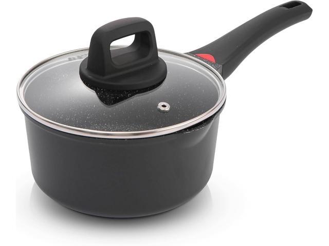 Click here for 7 Inch Non Stick Sauce Pan with Glass Lid & Pour S... prices