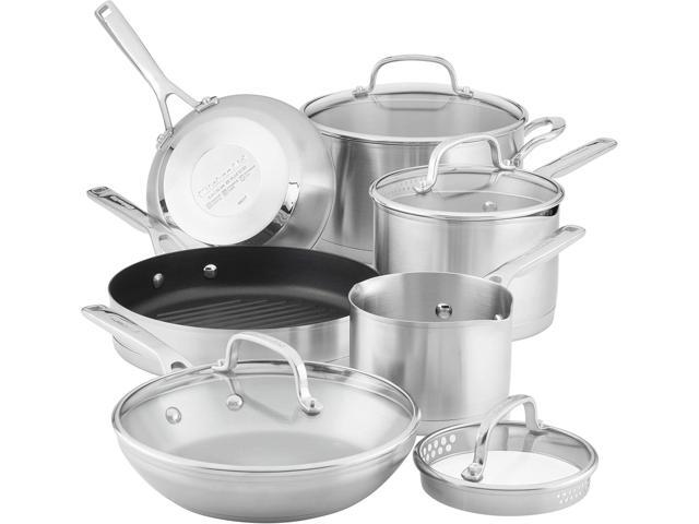 Click here for KitchenAid 3-Ply Base Stainless Steel Cookware Pot... prices