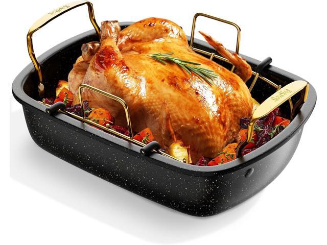 Click here for Roasting Pan  17 x 13 Nonstick Roasting Pan with R... prices