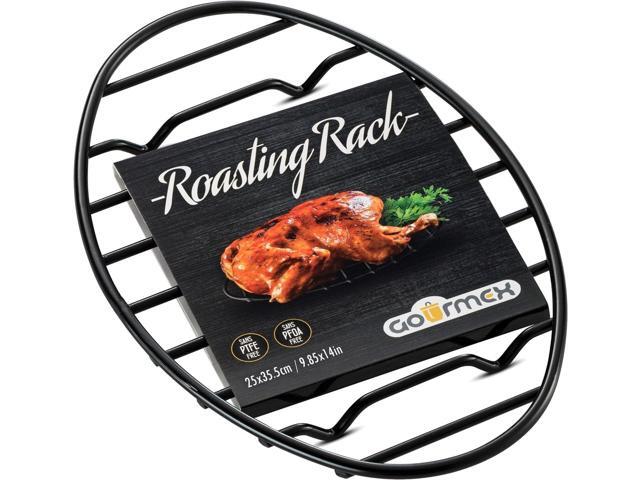 Click here for Black Oval Roasting Rack with Integrated Feet Stai... prices