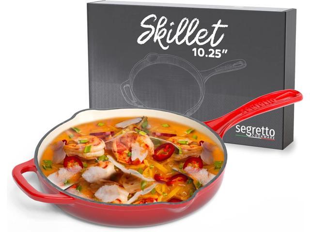 Click here for Enameled Cast Iron Skillet  10.25-IN Rosso (Gradie... prices