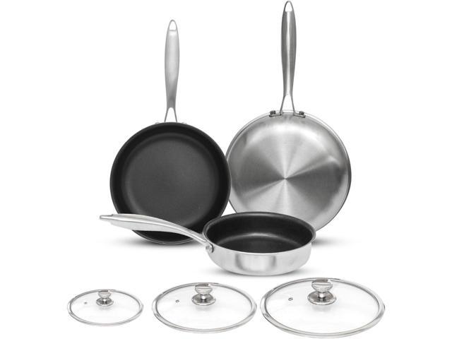 Click here for AUDANNE 6 Piece Nonstick Frying Pan Set Stainless... prices