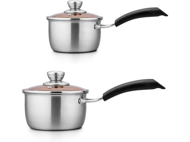 Click here for TeamFar 1qt & 2qt Saucepan with Lid  Stainless Ste... prices