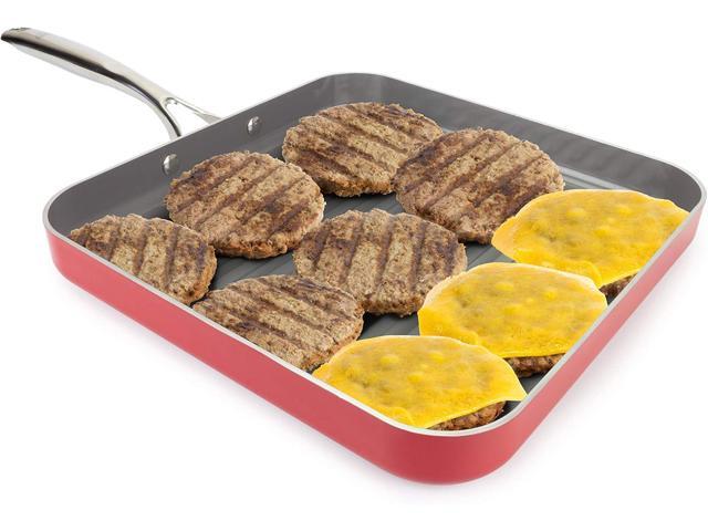 Click here for EaZy MealZ Square Non-Stick Grill Pan for Stove  L... prices