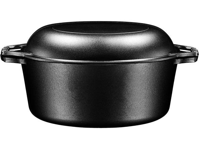 Click here for Bruntmor Pre-Seasoned Cast Iron Double Dutch Oven... prices