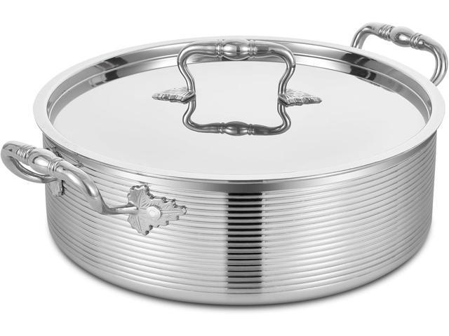 Click here for Inqibee Tri-Ply Stainless 7 QT Sauté Pan with Stee... prices