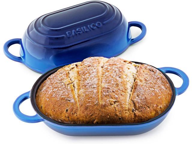 Click here for Enameled Cast Iron Bread Oven (Blue)  Non-Stick Si... prices