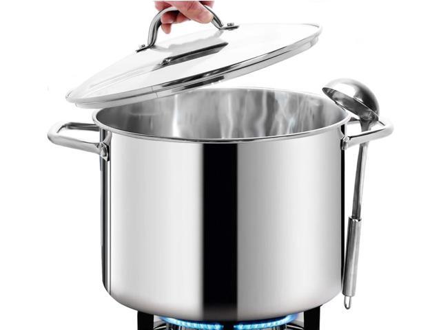 Click here for HOMICHEF 12 Quart LARGE Stock Pot with Glass Lid -... prices
