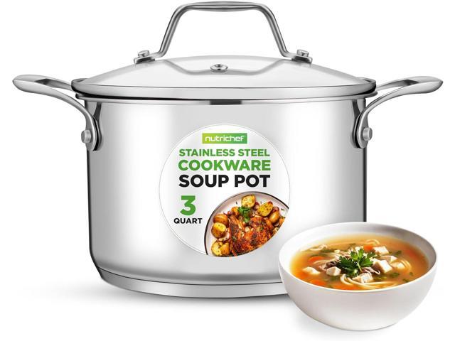 Click here for NutriChef 3-Quart Stainless Steel Soup Pot - 18/8... prices