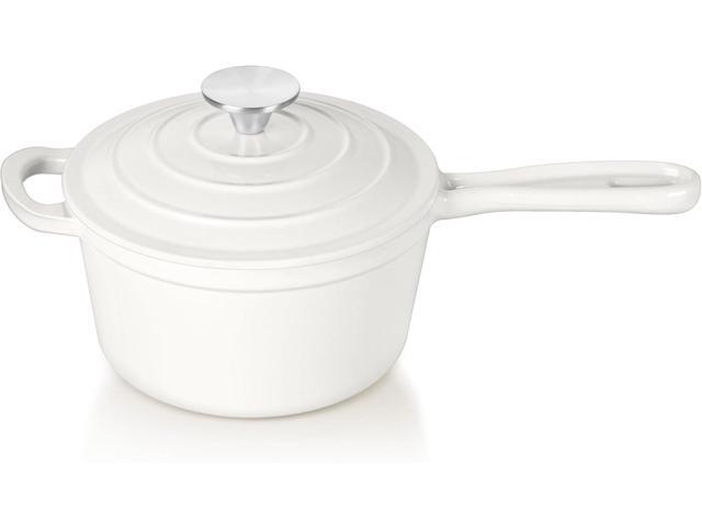 Click here for TeamFar 1QT Enameled Cast Iron Sauce Pan  Small Sa... prices