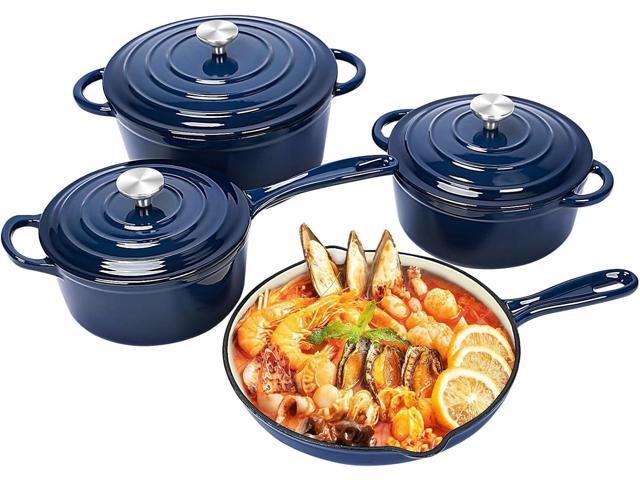 Click here for QuliMetal Nonstick Enameled Cast Iron Cookware Set... prices